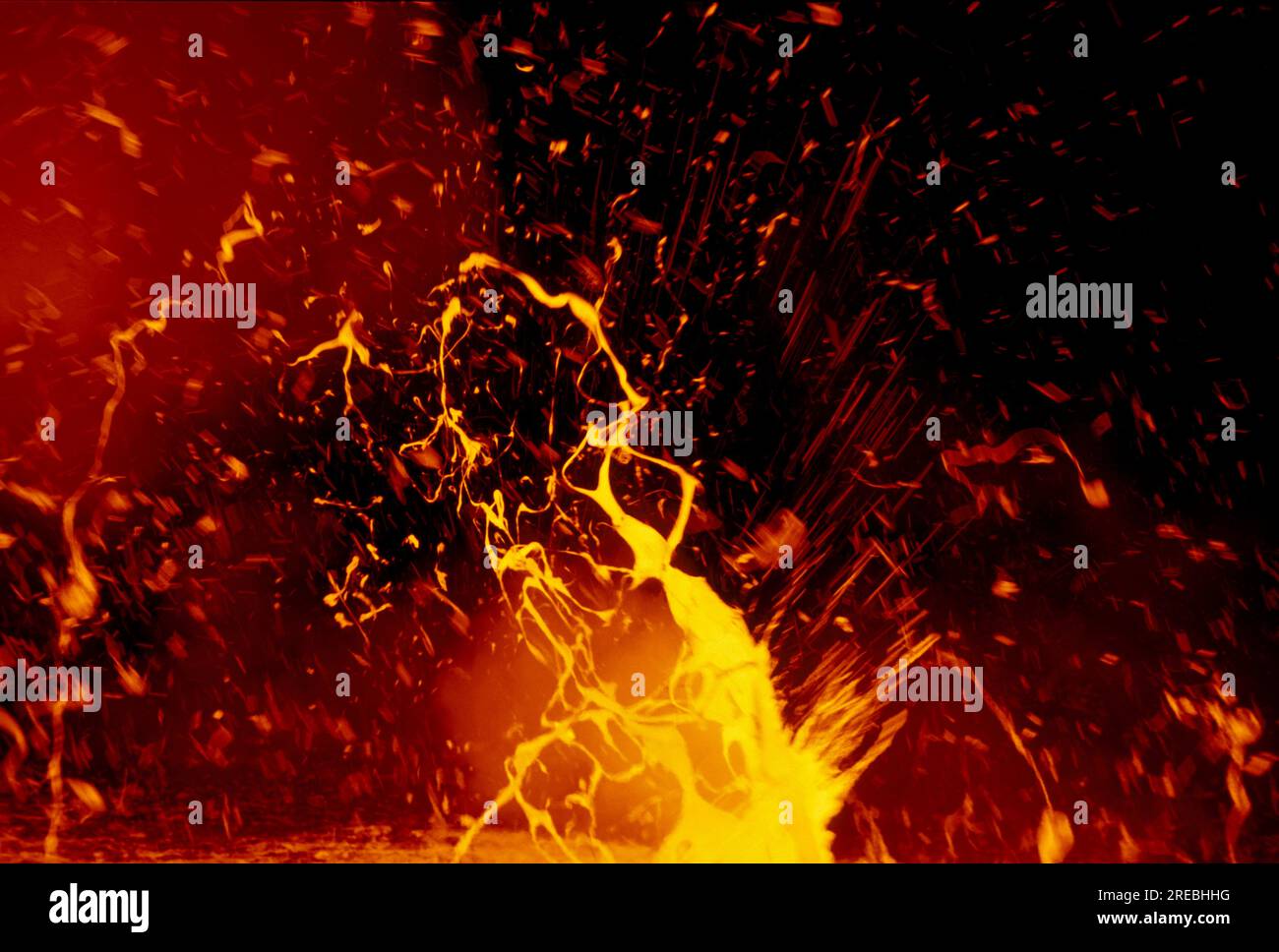 Exploding lava, Kilauea Volcano, Big Island, Hawaii Stock Photo - Alamy