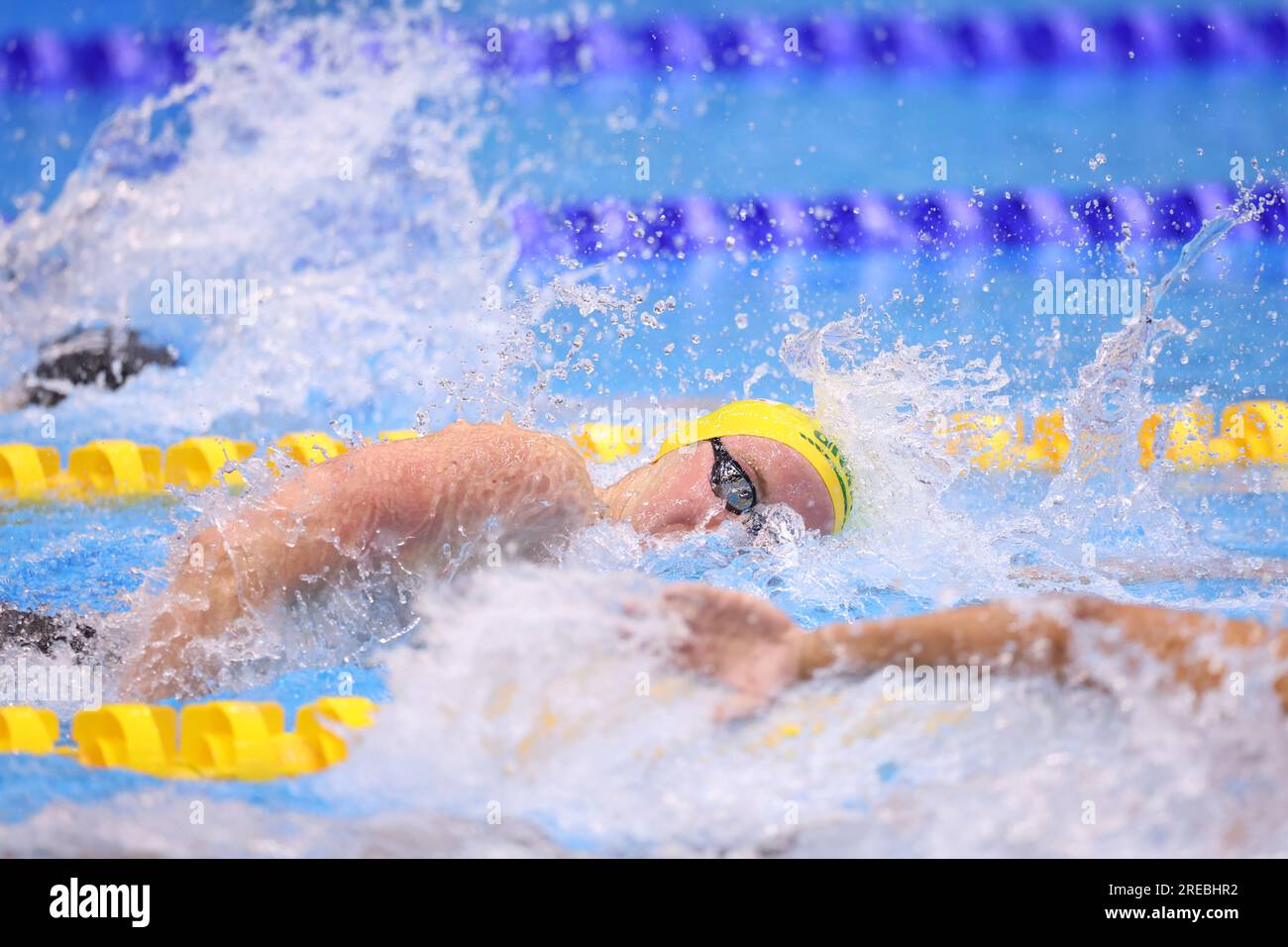 Samuel SHORT (AUS) swims in the Men 800m Freestyle Final swimming event ...