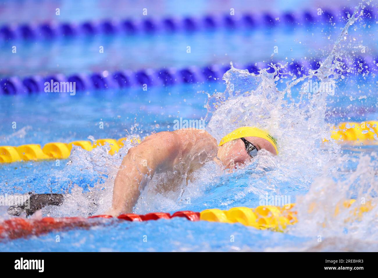 Samuel SHORT (AUS) swims in the Men 800m Freestyle Final swimming event ...