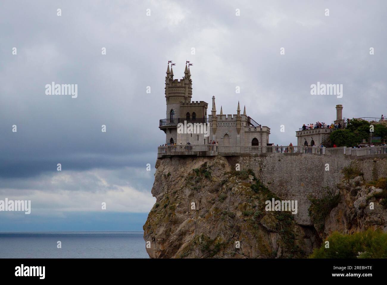Gaspra, Crimea. 19th Sep, 2021. Swallow's Nest - a castle perched on a ...