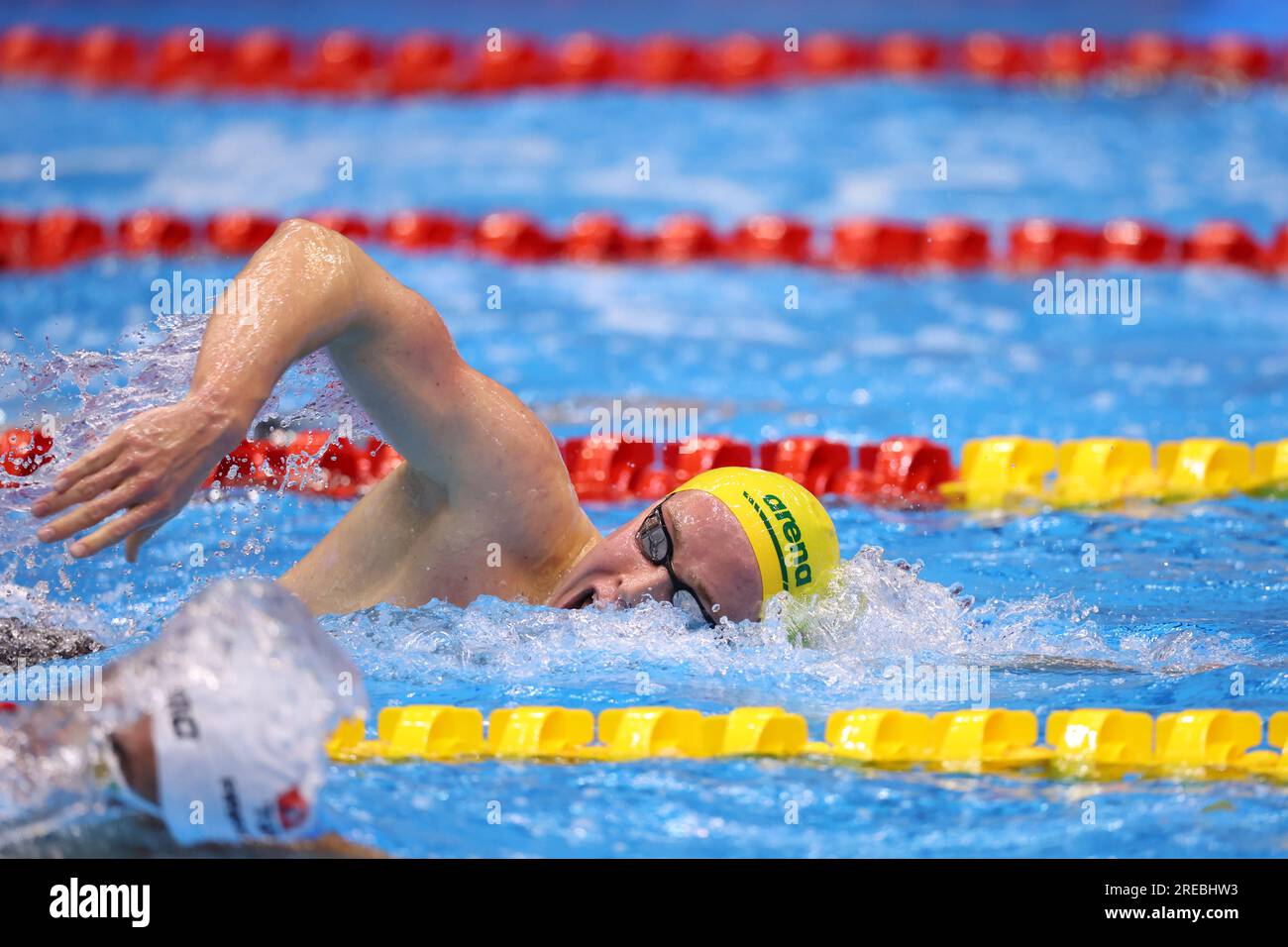 Samuel SHORT (AUS) swims in the Men 800m Freestyle Final swimming event ...