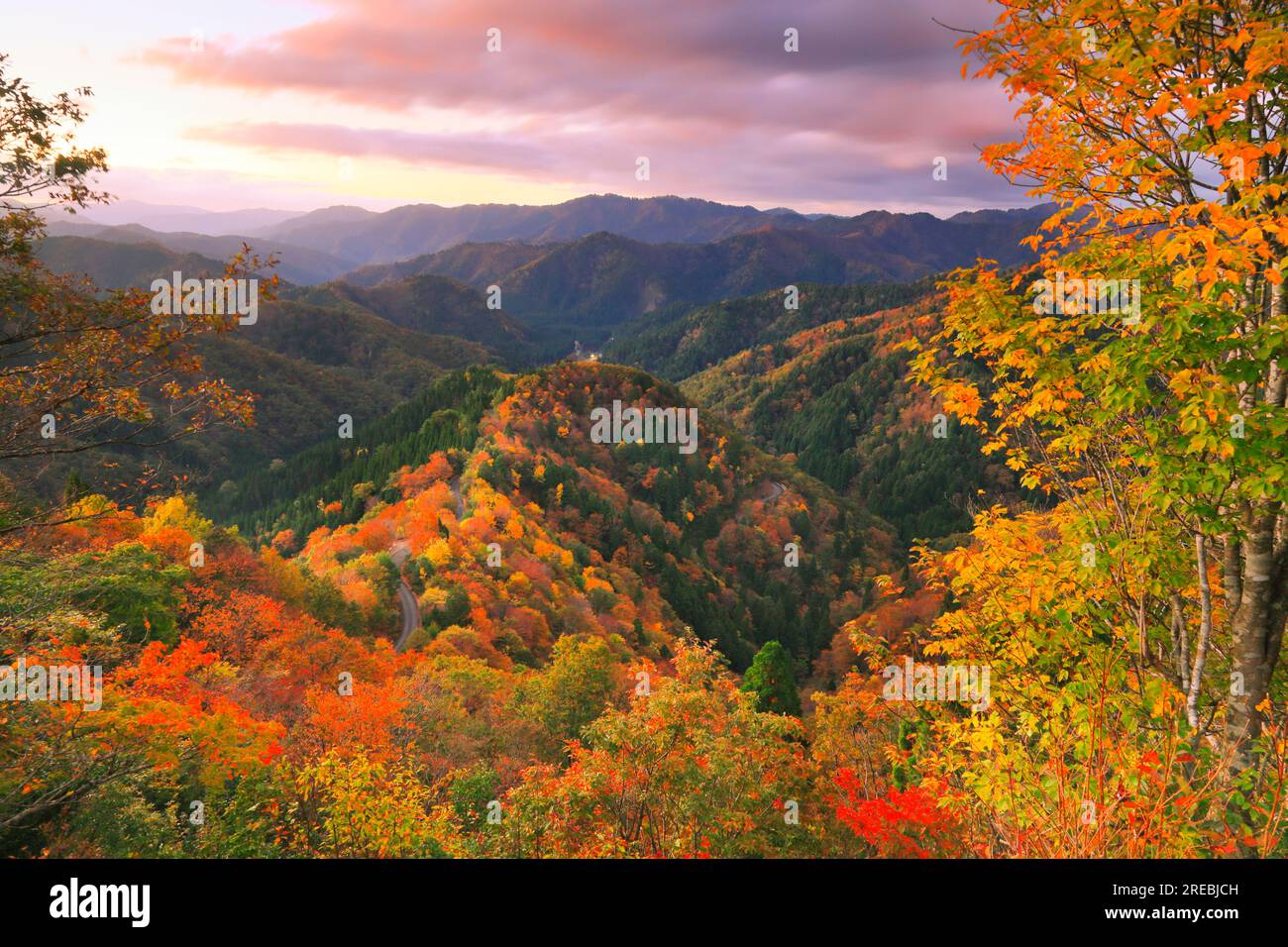 Onyu Pass in Autumn Stock Photo - Alamy