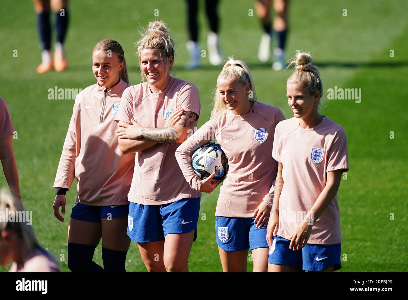 England's (L-R) Hannah Hampton, Millie Bright, Chloe Kelly and Rachel ...