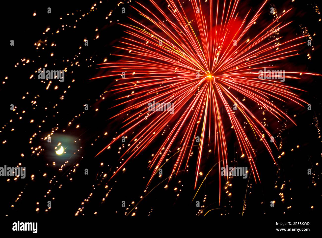 Fireworks display taken in Hilo Stock Photo - Alamy
