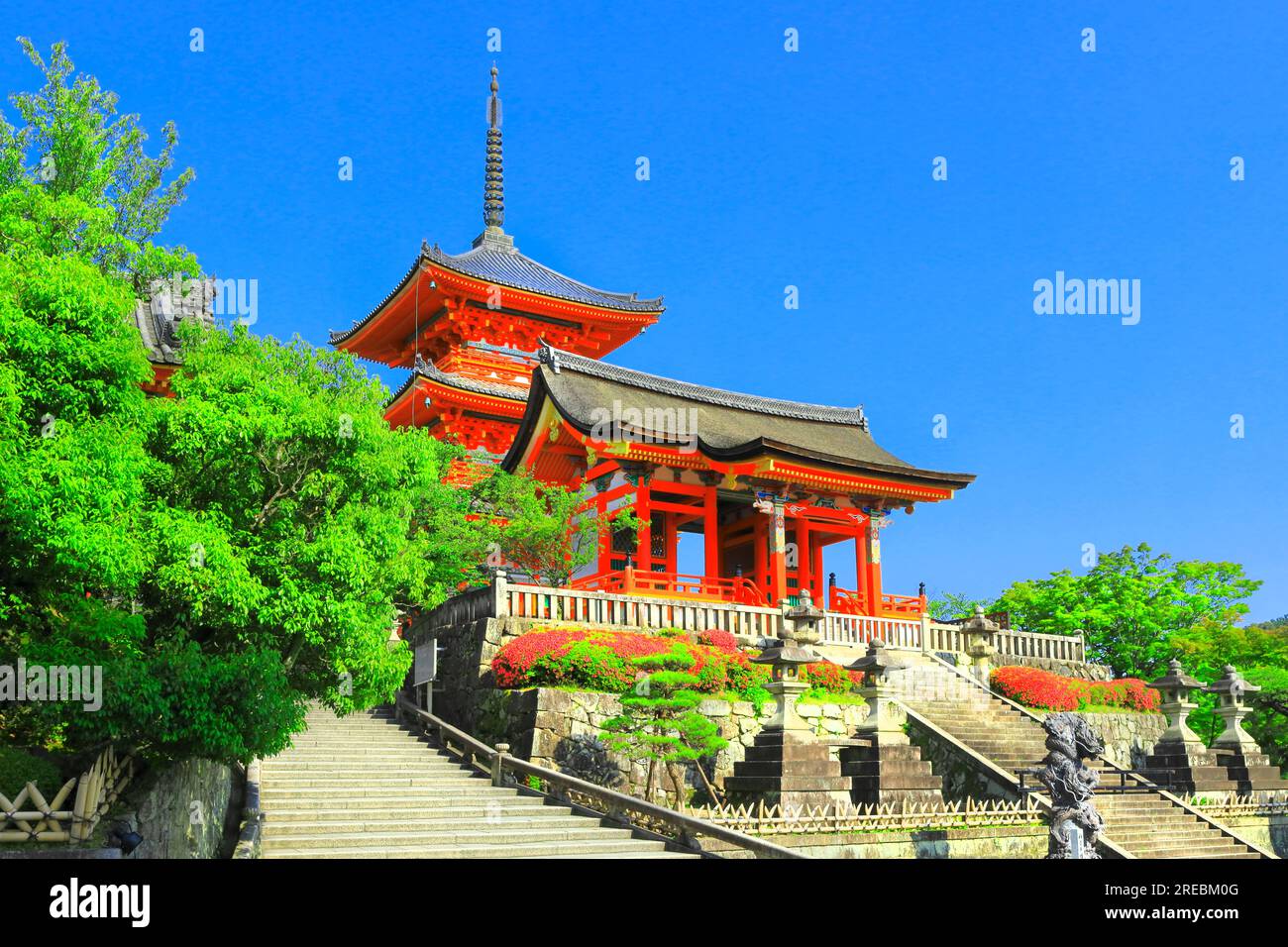 Kiyomizu Temple in early summer Stock Photo - Alamy
