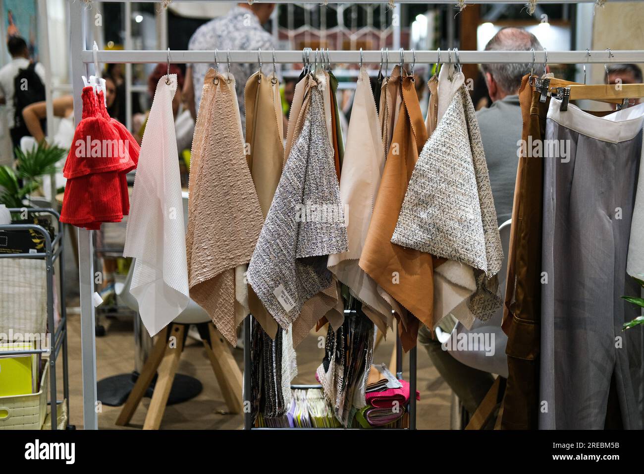 Medellin, Colombia. 26th July, 2023. Fashion enthusiasts and goers take ...