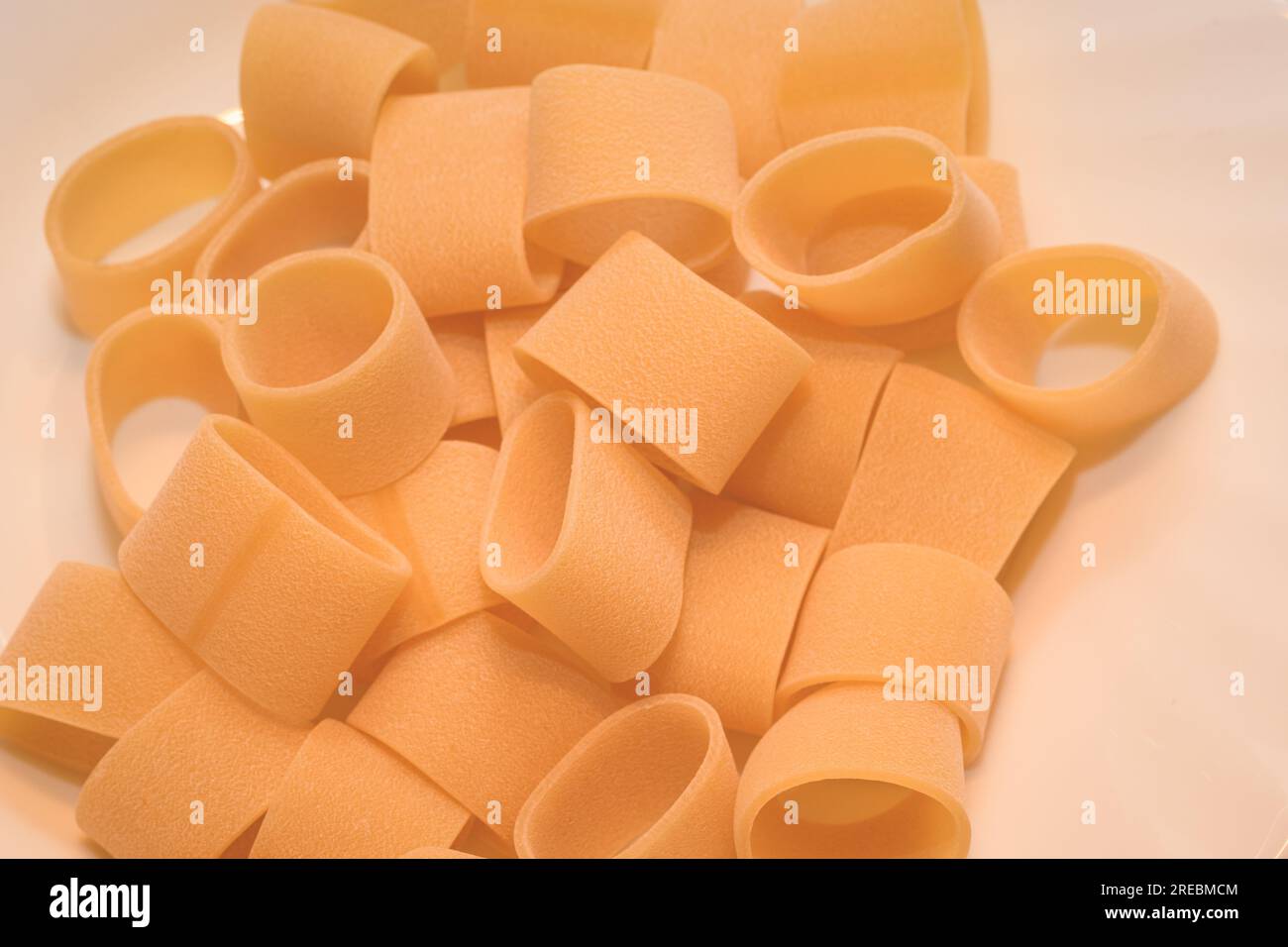 Typical Neapolitan Calamarata Pasta Before Cooking Stock Photo - Alamy