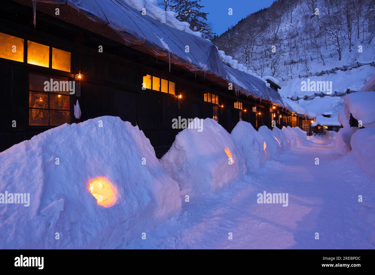 Nyuto hot spring village hi-res stock photography and images - Alamy