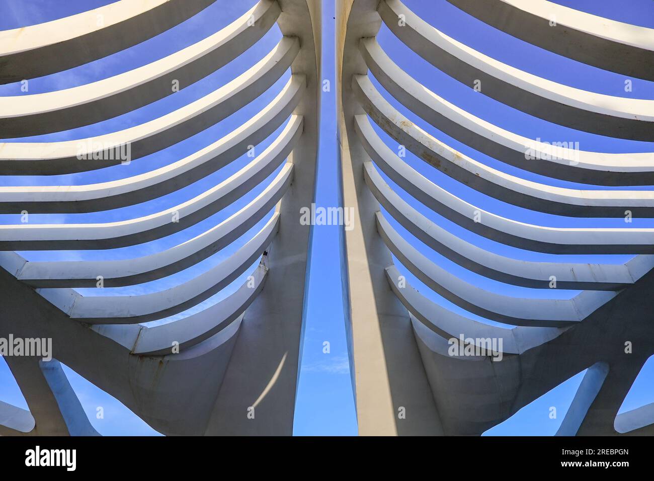 Beautiful futuristic structure architecture Stock Photo - Alamy