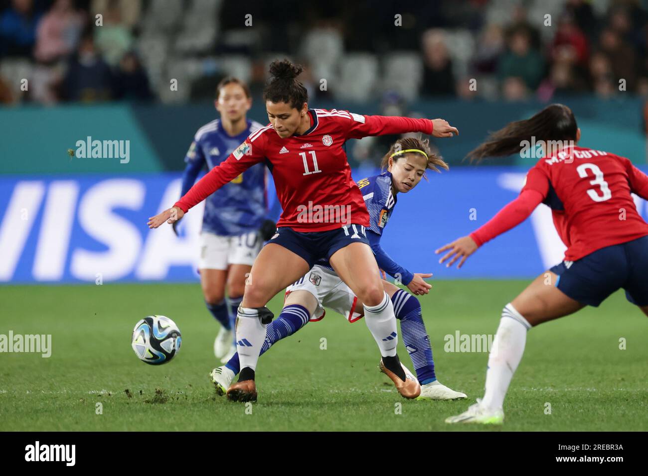 Dunedin, New Zealand. 26th July, 2023. (L-R) Raquel RODRIGUEZ (CRC ...