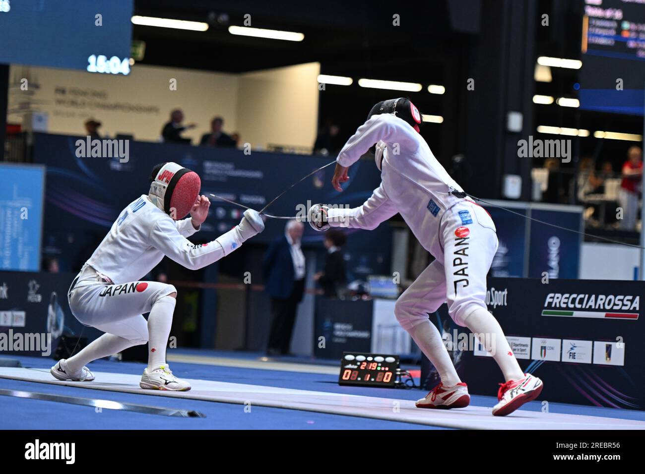 Koki Kano of Japan (L) fights against Ryu Matsumoto of Japan during the ...