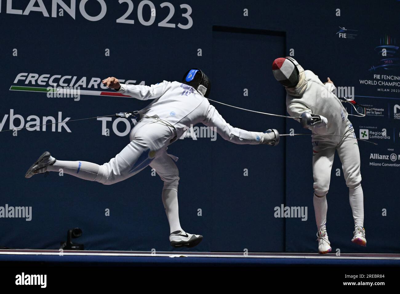 Ruslan Kurbanov of Kazakhstan (L) fights against Mate Tamas Koch of ...
