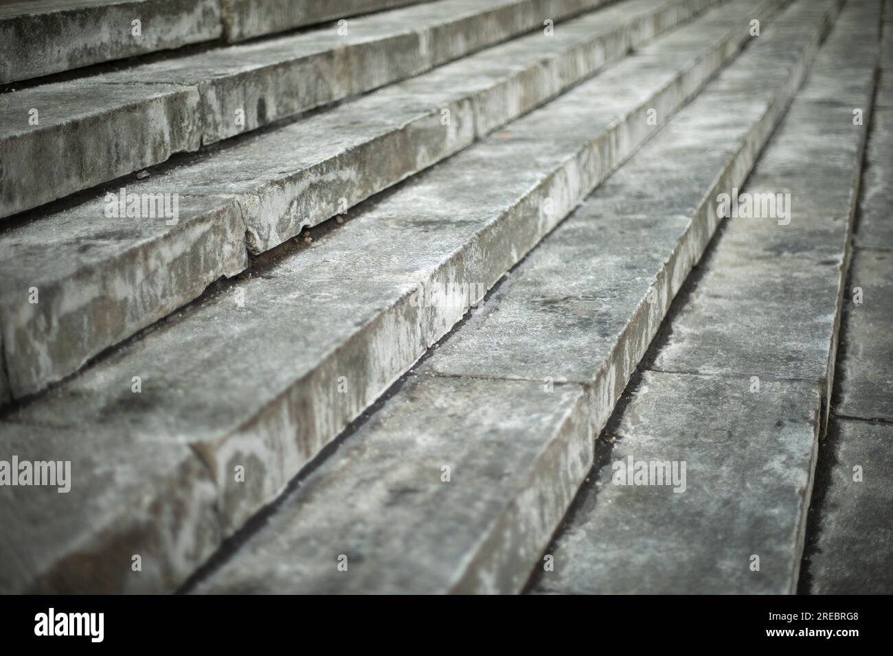 Steps on street. Architectural details. Dirty steps. Stone slabs Stock ...