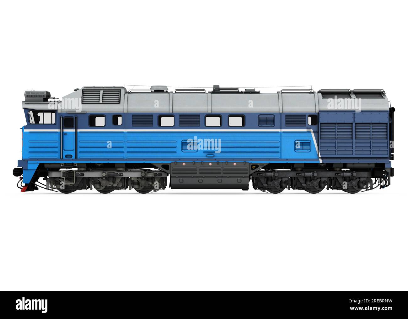 Blue diesel locomotive hi-res stock photography and images - Alamy