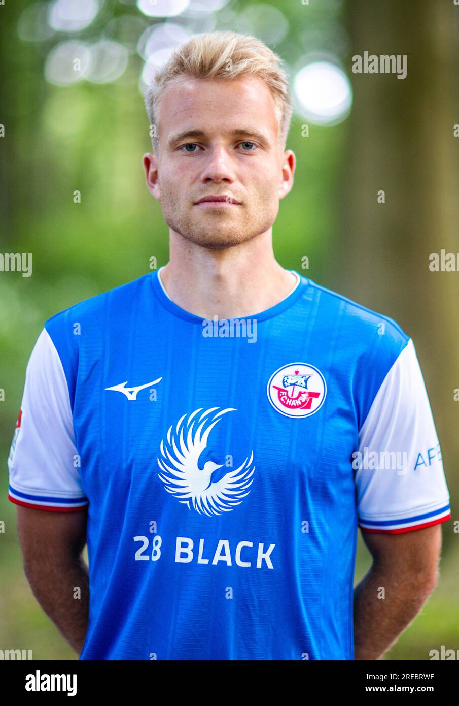 Bad Doberan, Germany. 20th July, 2023. Rostock's Simon Rhein from FC ...