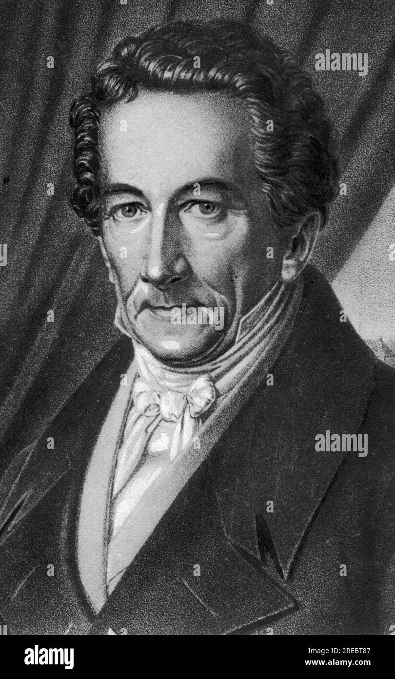 Thaer, Albrecht Daniel, 14.5.1752 - 26.10.1828, German physician and ...