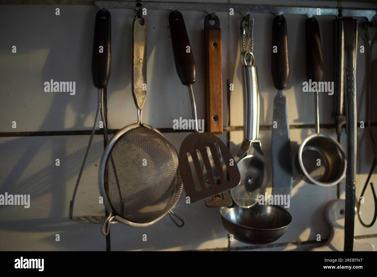 Kitchenware. Kitchen details. Cutlery tools. Miscellaneous items Stock ...