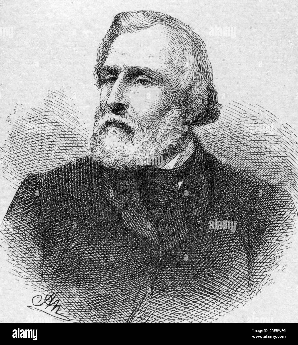Turgenev, Ivan Sergeyevich, 9.11.1818 - 3.9.1883, Russian writer, wood ...