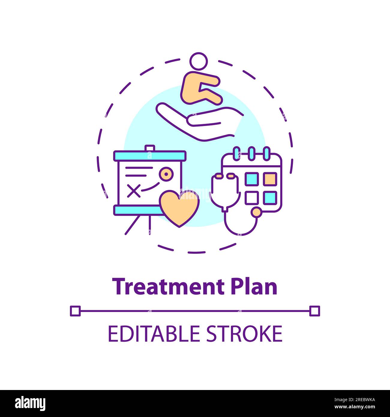 Treatment plan concept icon Stock Vector Image & Art - Alamy