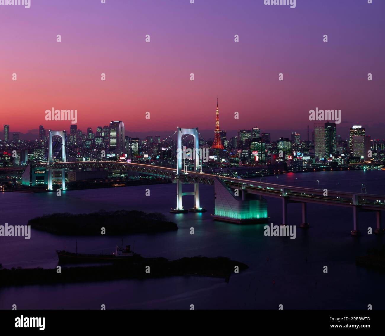 Night View of Odaiba Stock Photo - Alamy