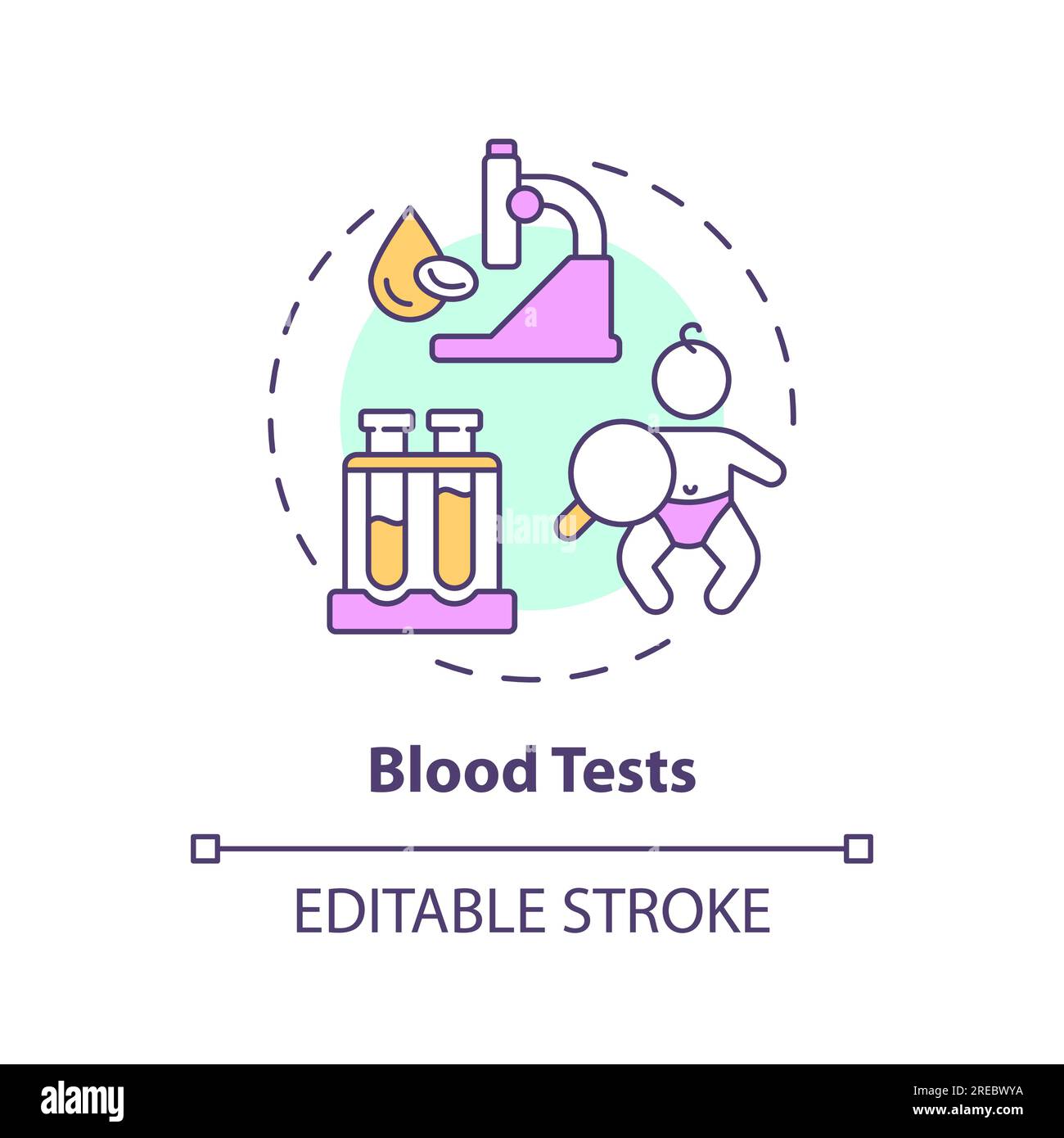 Blood evaluation Stock Vector Images - Alamy
