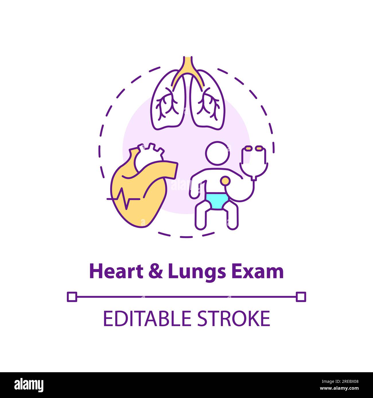 Pediatric heart rhythm Stock Vector Images - Alamy