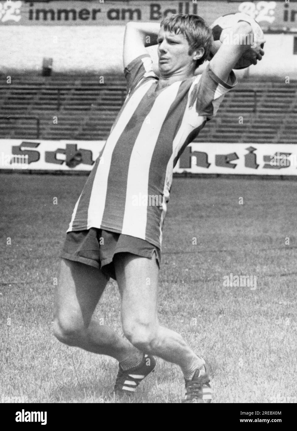 Footballer footballers athlete athletes player players Black and White ...