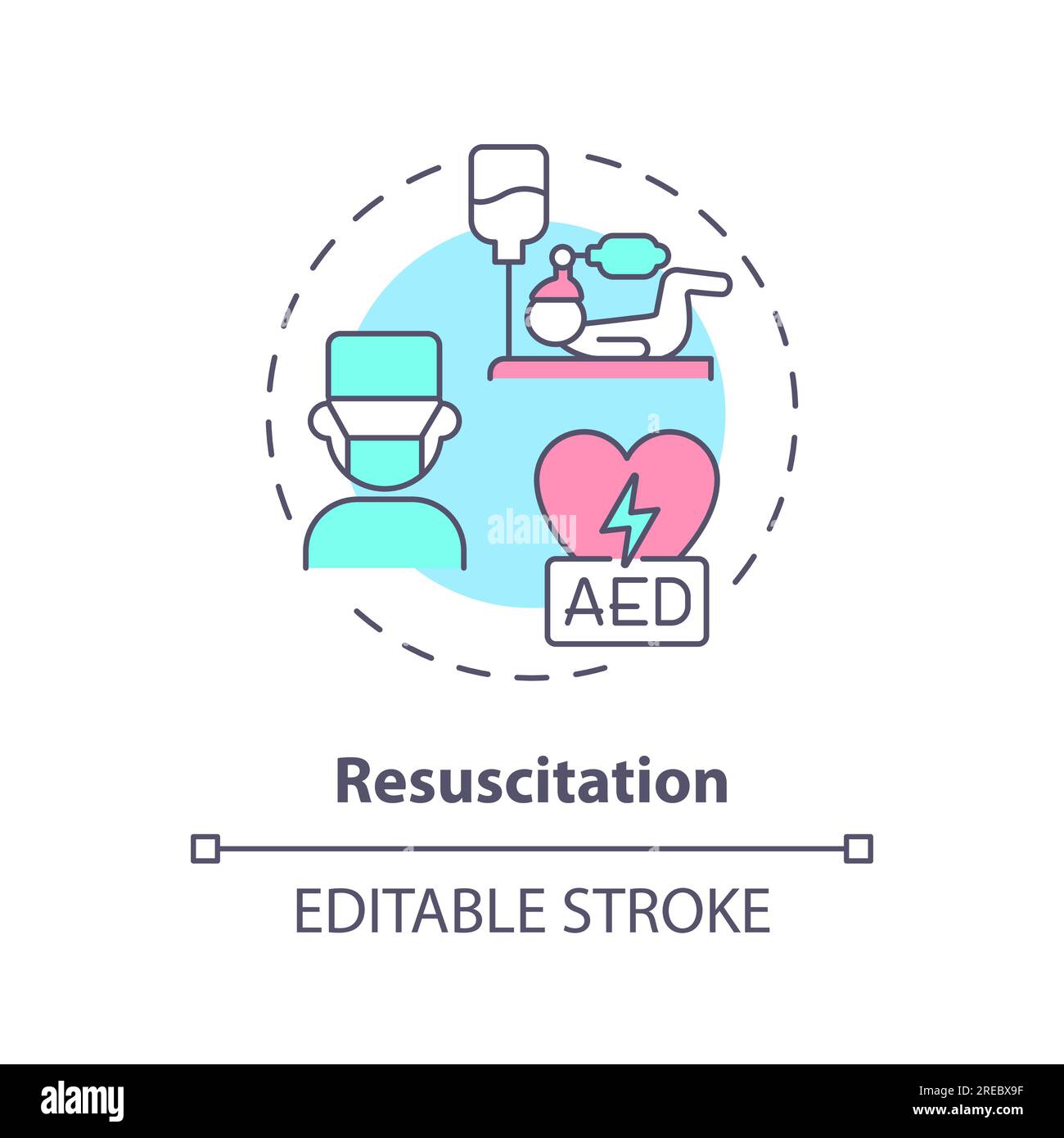 Resuscitation concept icon Stock Vector Image & Art - Alamy