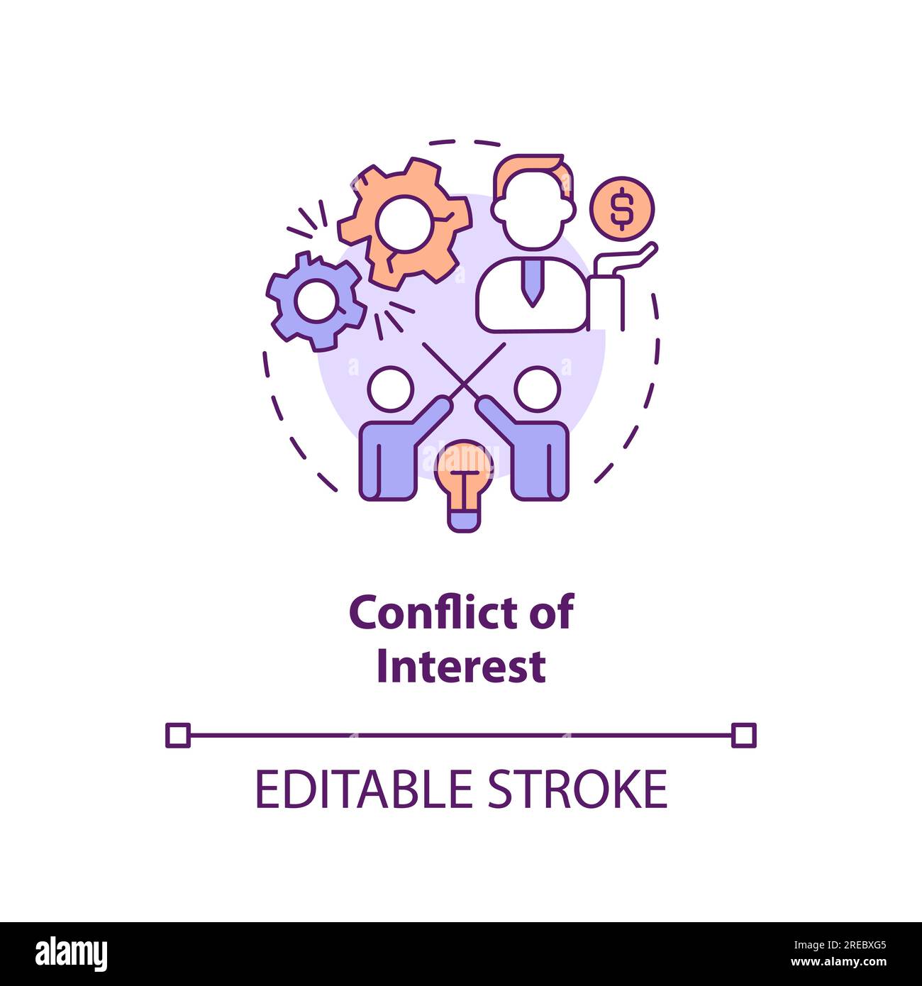 2D customizable conflict of interest icon concept Stock Vector Image ... 2D customizable conflict of interest icon concept Stock Vector Image ...