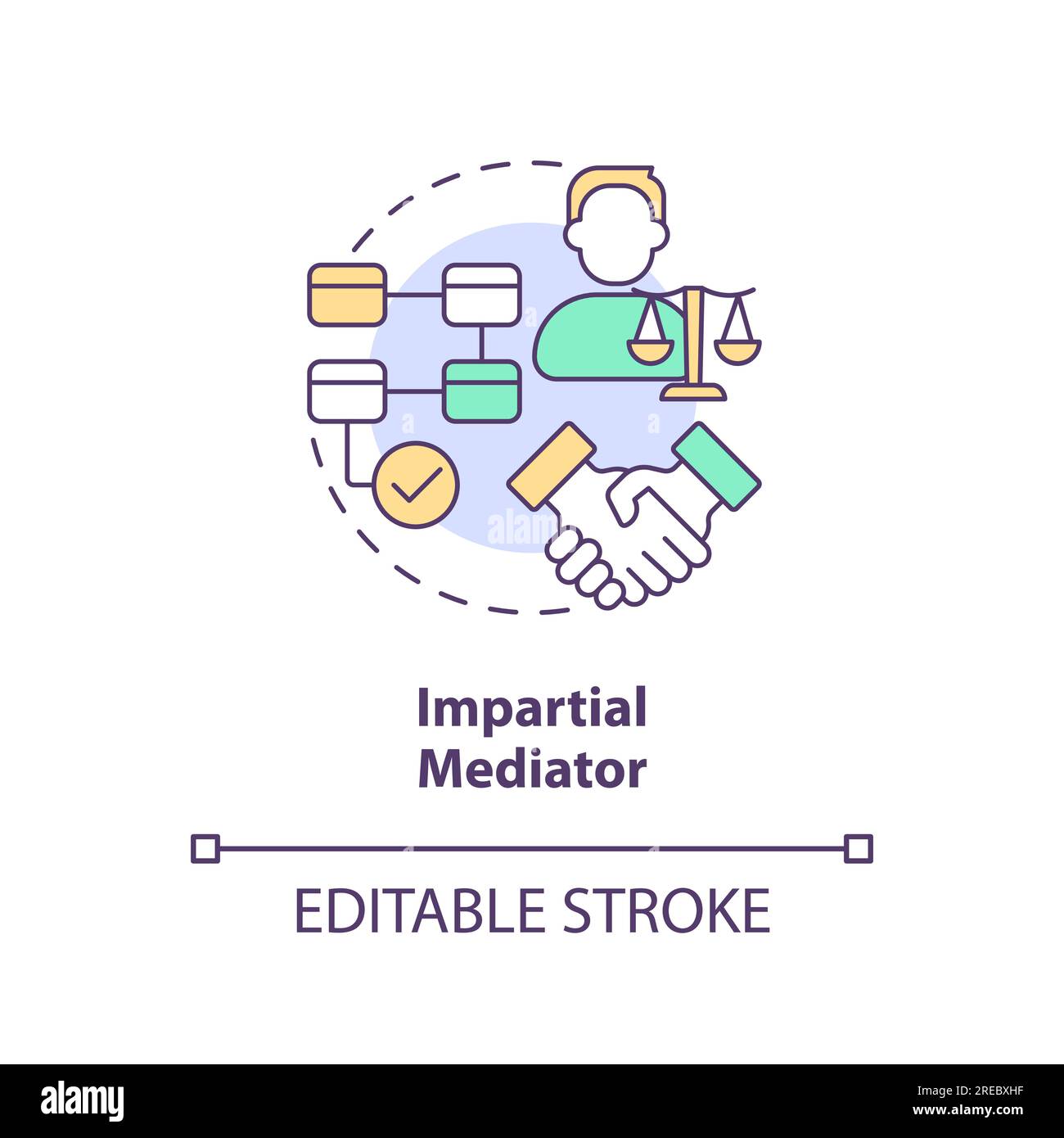 2D customizable direct communication icon concept Stock Vector Image & Art - Alamy