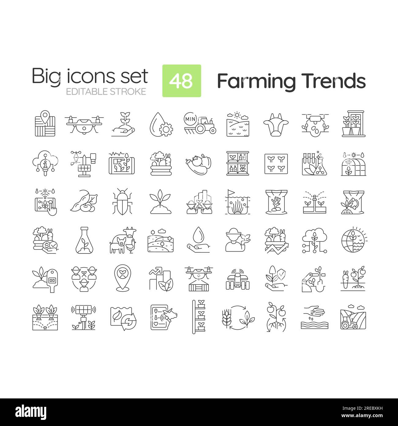 Farm data collection Stock Vector Images - Alamy