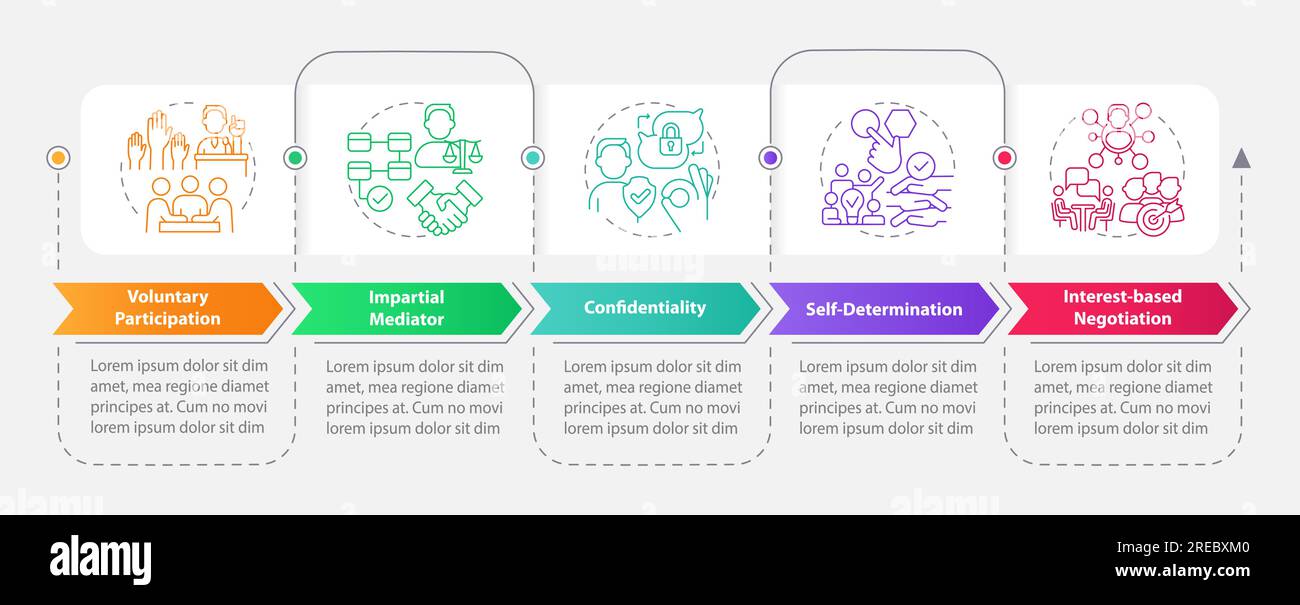 2D lobbying government layout with line icons concept Stock Vector ...