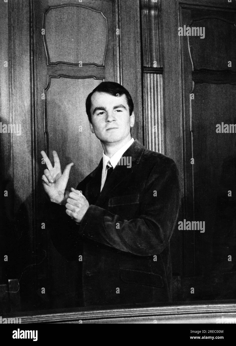 Weil, Ekkehard, * 1948 / 1949, German neo-Nazi, as defendant at the ...