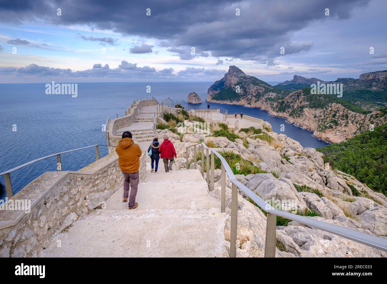 Colomer viewpoint, Mirador de sa Creueta, Formentor, Mallorca, Balearic ...