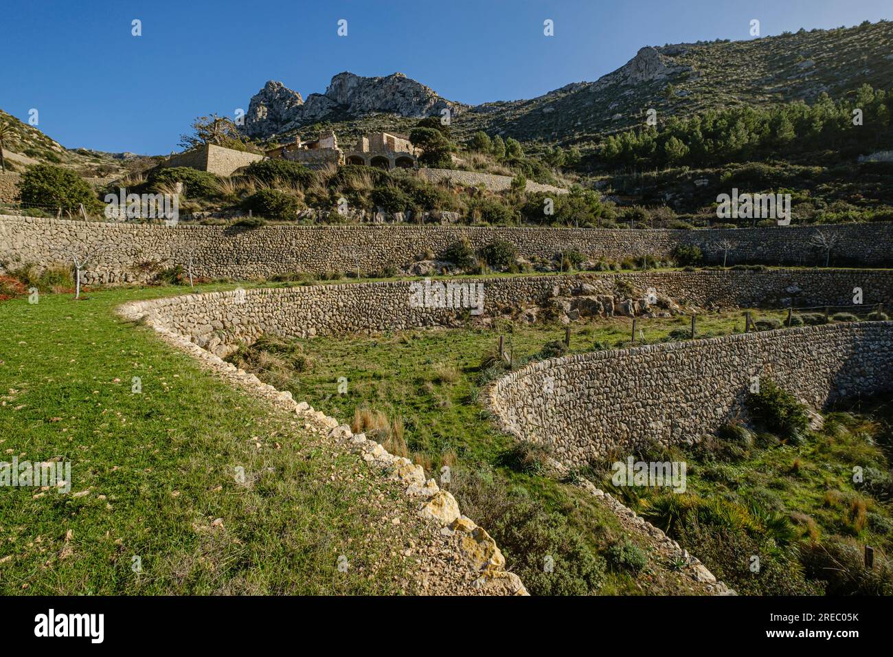 terraces, La Trapa Nature Reserve, Andratx, Mallorca, Balearic Islands ...