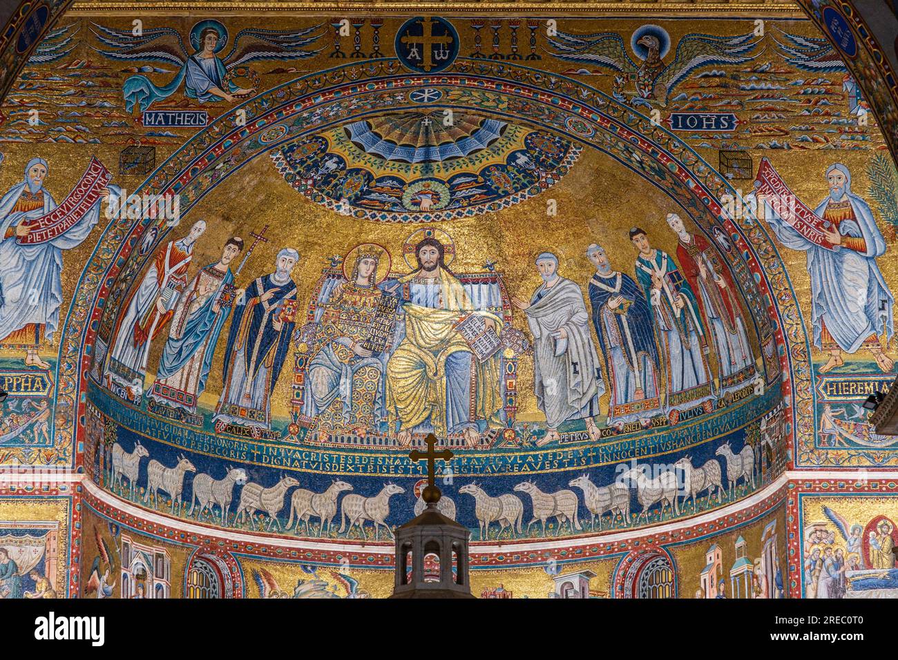 apse, mosaic with the Coronation of the Virgin, 12th century, work of ...