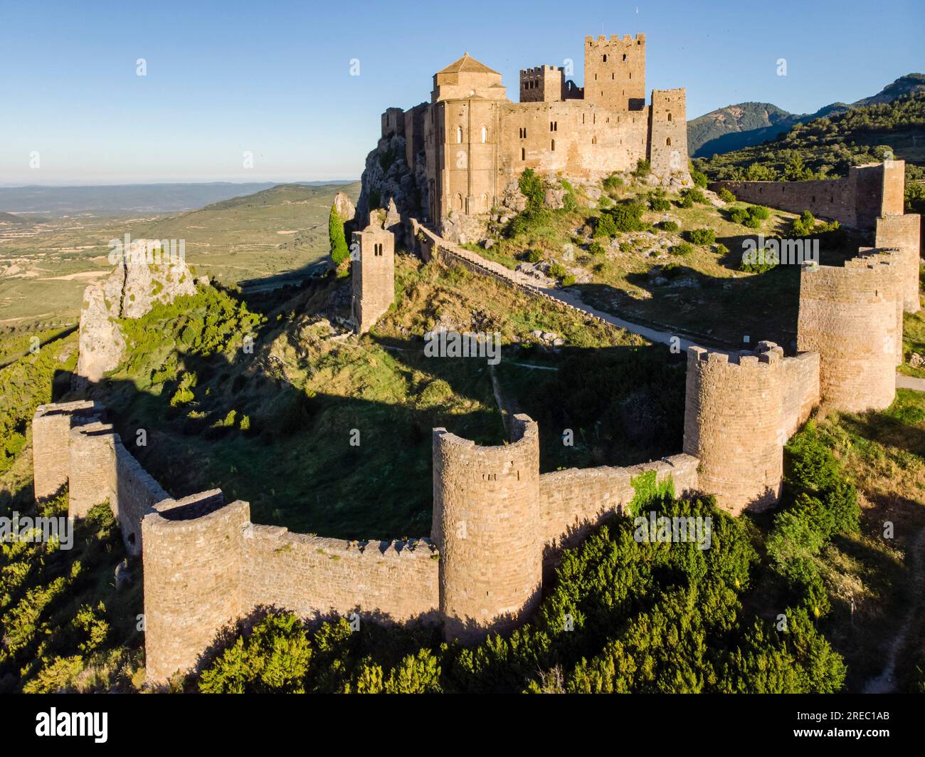 Aerial view loarre castle in hi-res stock photography and images - Alamy