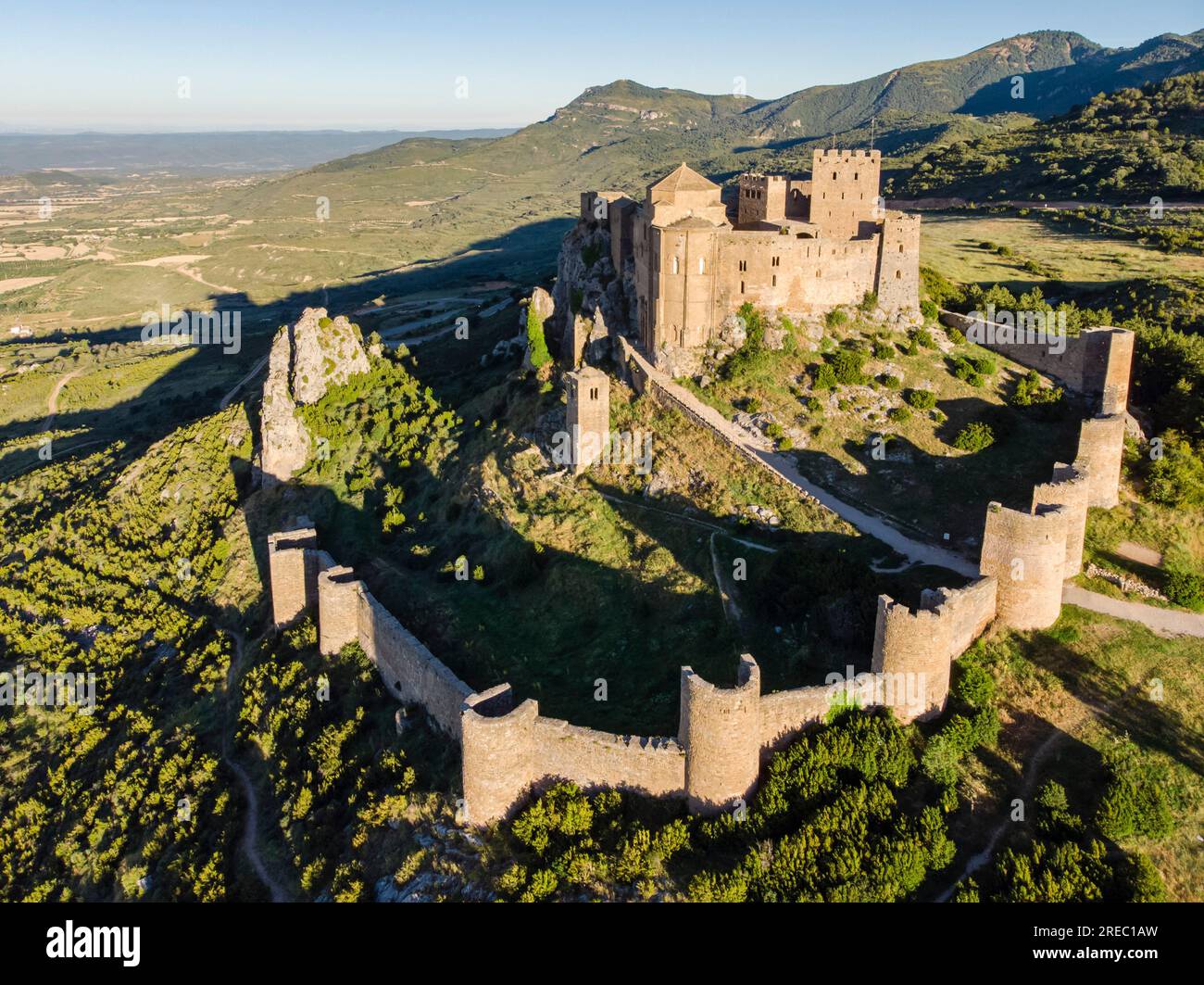 Aerial view loarre castle in hi-res stock photography and images - Alamy