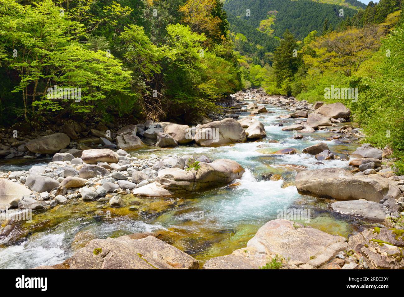 Flow river in kiso valley hi-res stock photography and images - Alamy