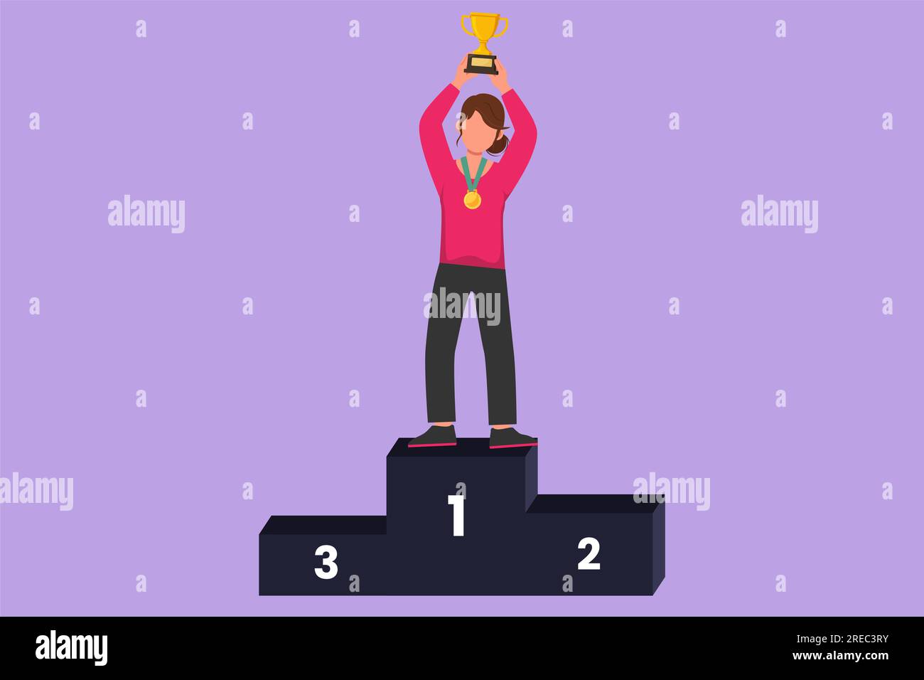 Lifting trophy silhouette hi-res stock photography and images - Alamy