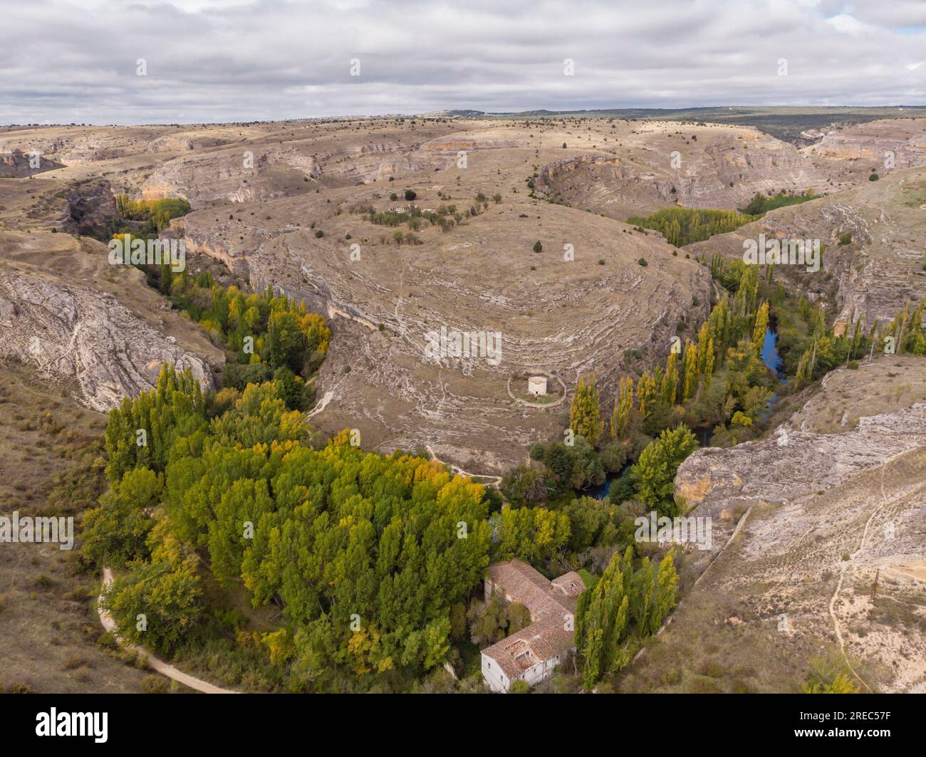meander, Las Hoces del Río Duratón Natural Park, Segovia province ...