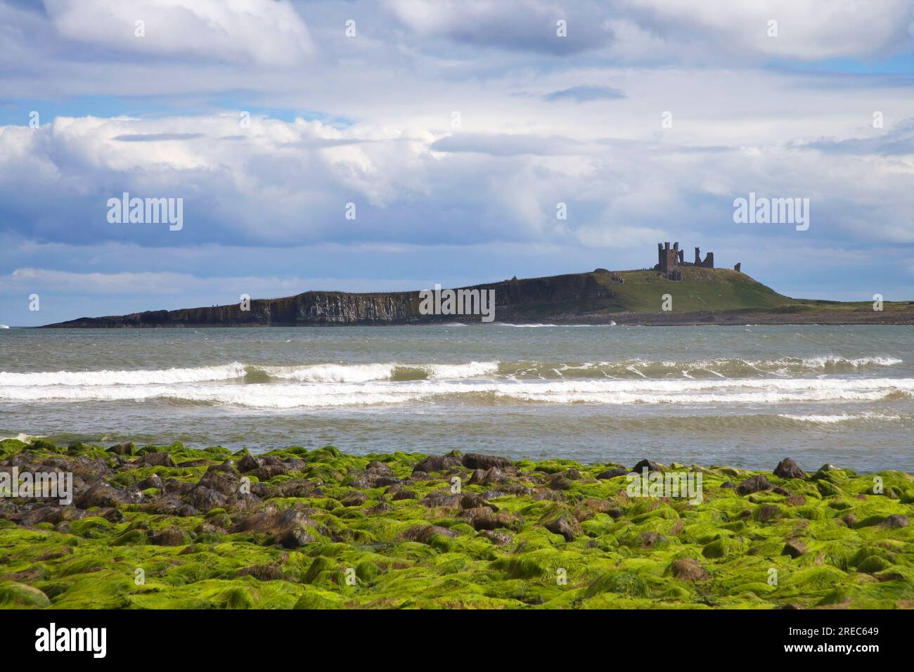 low newton by the sea looking towards dunstanburgh castle on the ...