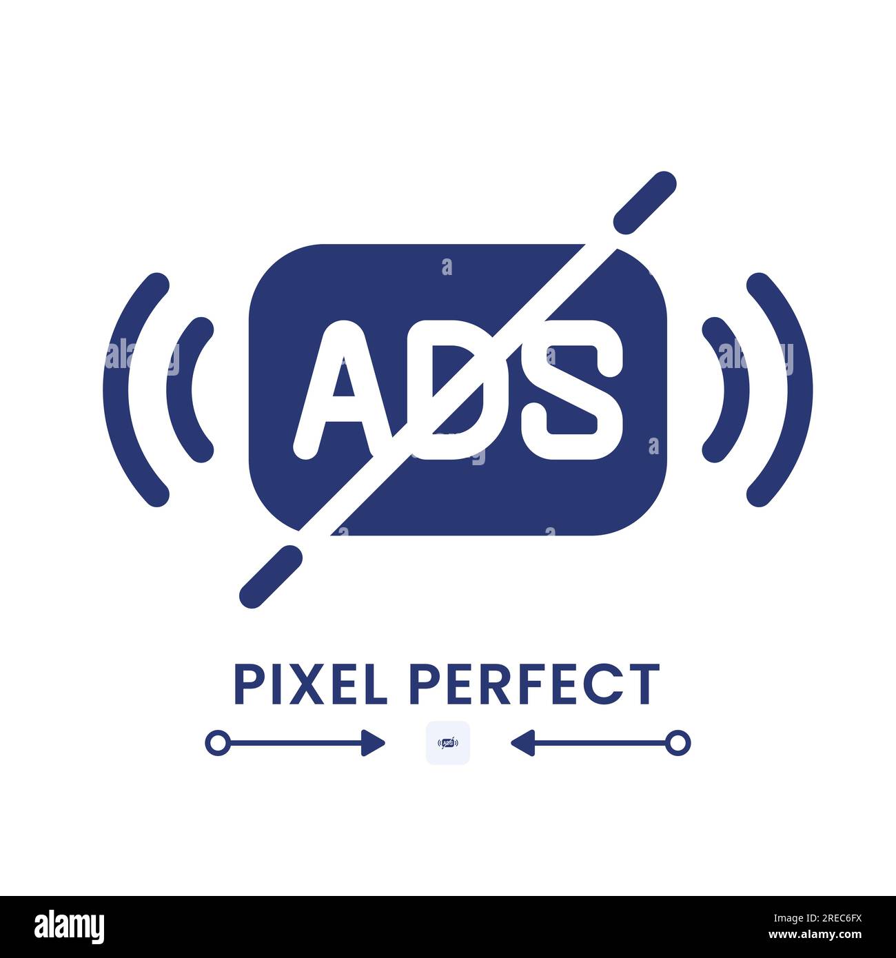 Ad free content black solid desktop icon Stock Vector Image & Art - Alamy