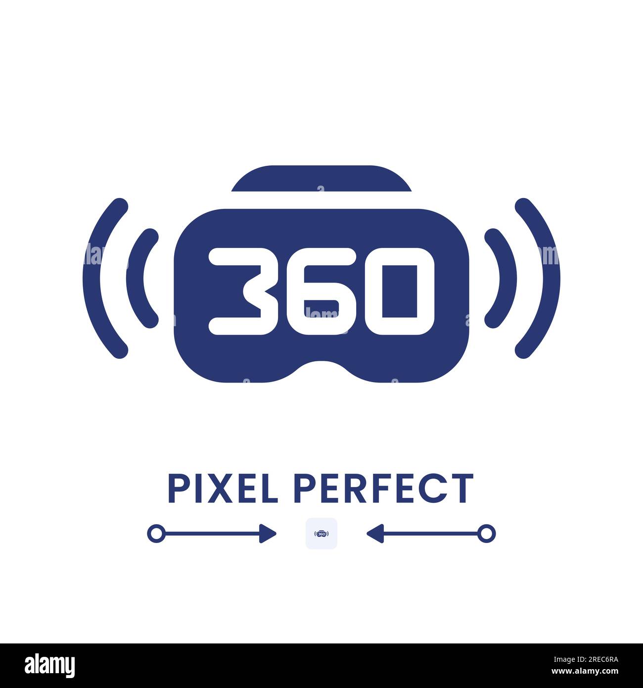 360 live streaming black solid desktop icon Stock Vector Image & Art ...