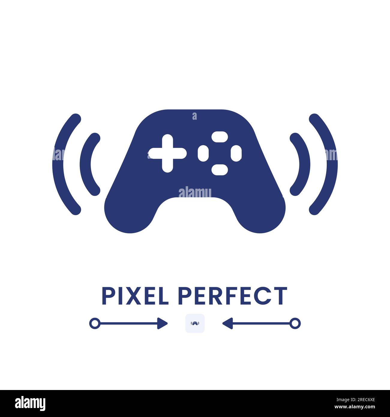 Wireless game controller solid Stock Vector Images - Alamy