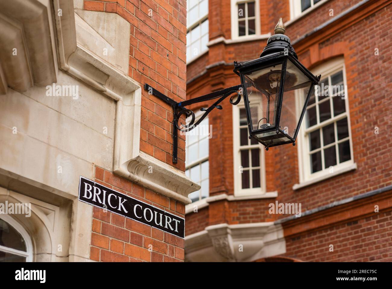 Brick Court sign, Temple, London, UK Stock Photo - Alamy
