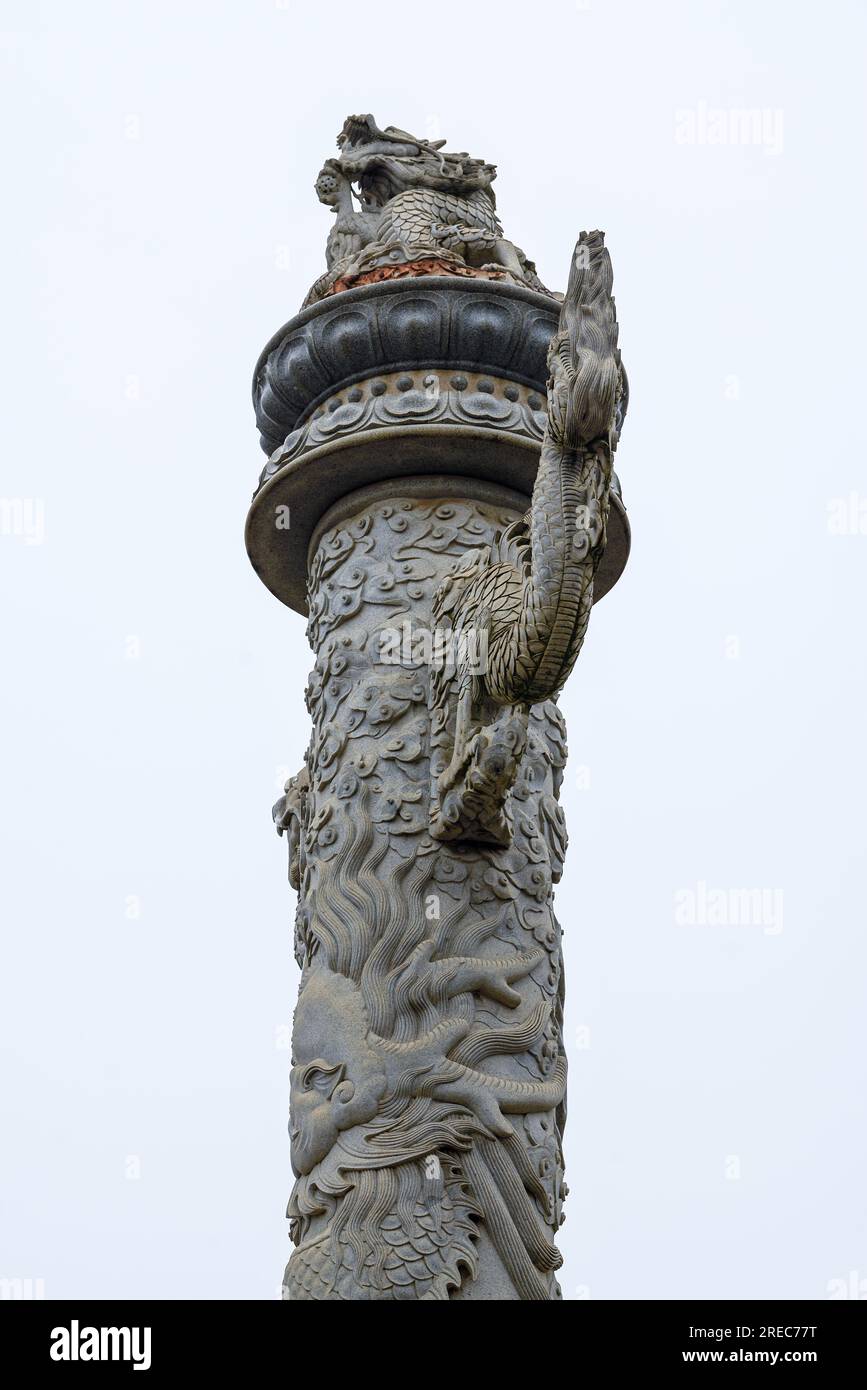 Chinese traditional stone sculpture Huabiao column Stock Photo - Alamy
