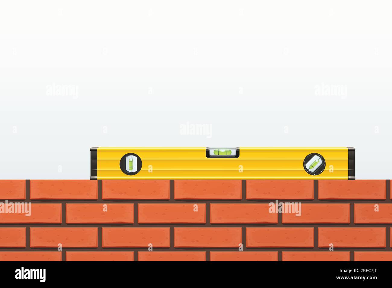 Spirit level wall Stock Vector Images - Alamy