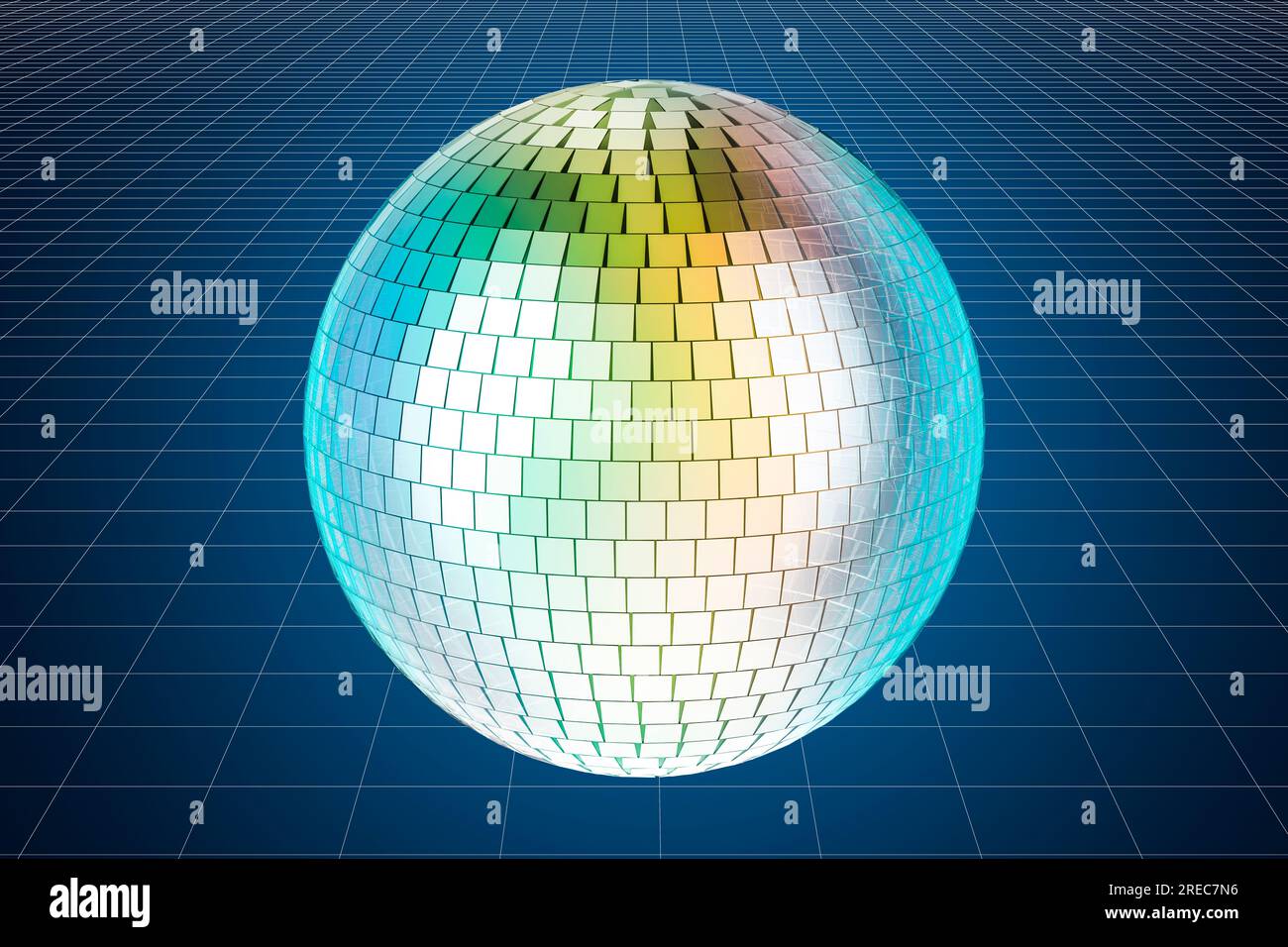 Visualization 3d cad model of disco ball, 3D rendering Stock Photo - Alamy