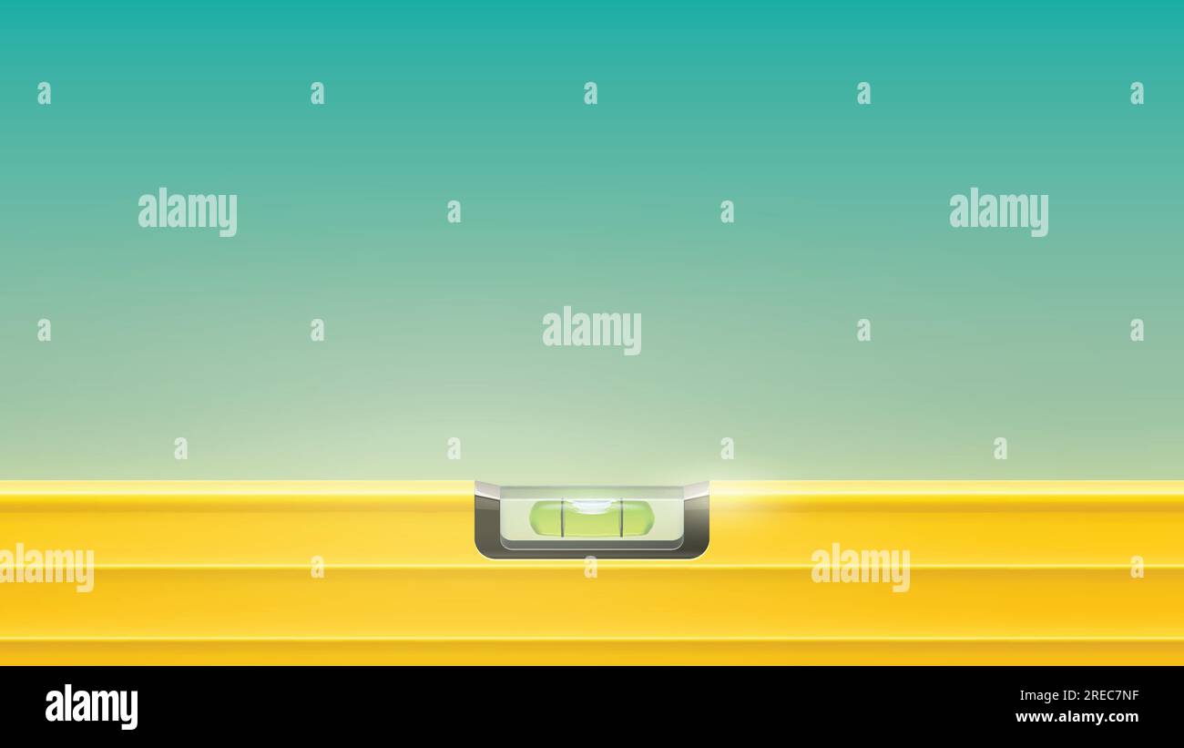 Spirit level ruler Stock Vector Images - Alamy